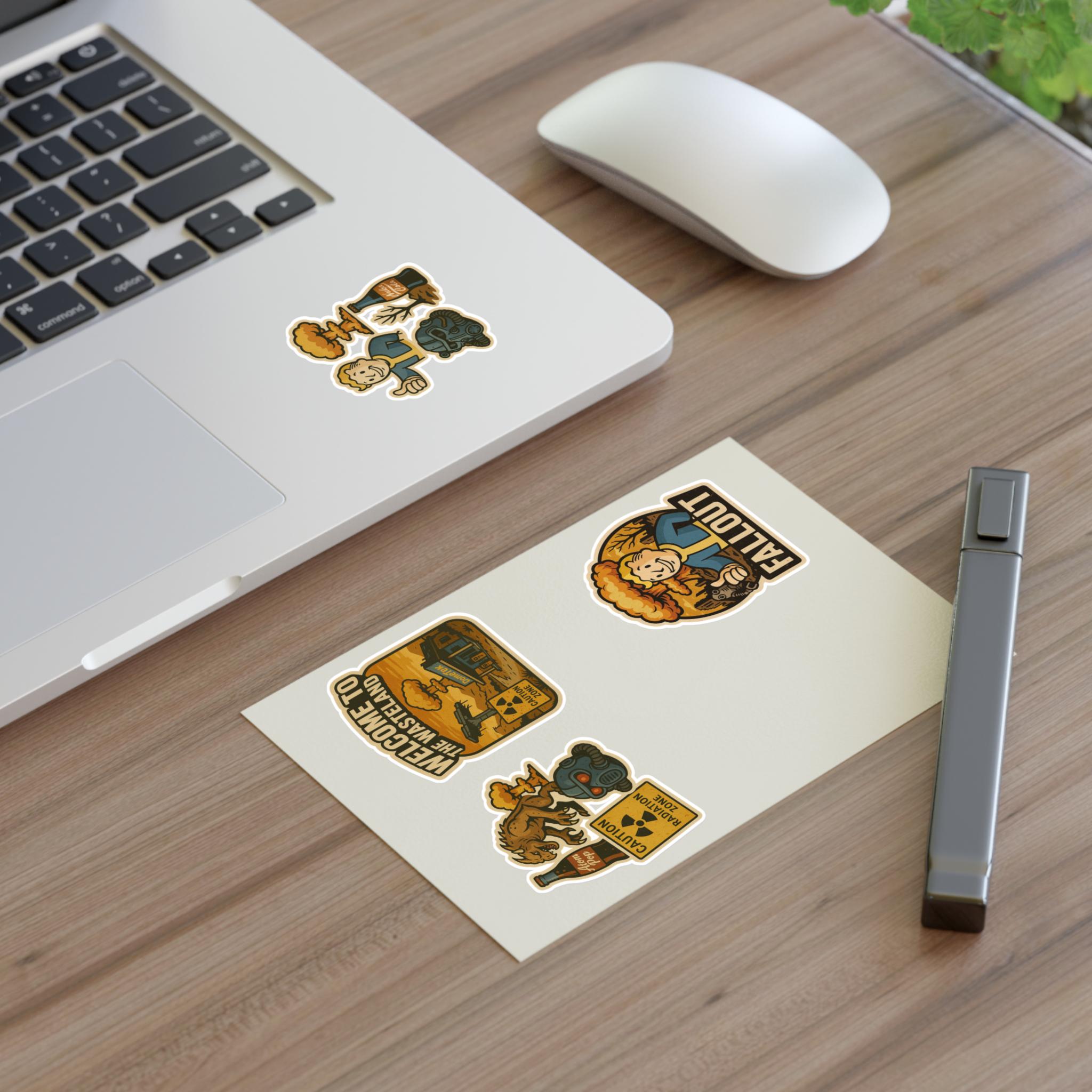 Fallout Adventure Sticker Sheets | Retro Gaming Stickers for Decor ...