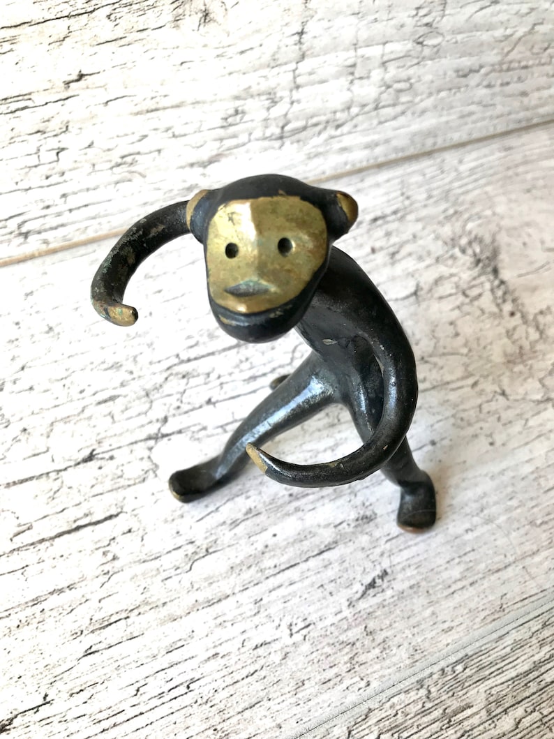 Monkey Figurine Monkey Statuette Vintage Monkey Statuette - Etsy