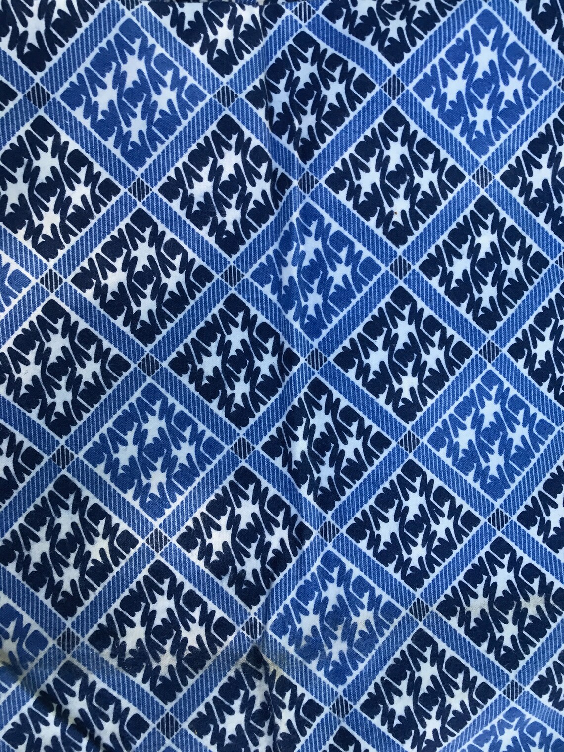 Fabric Textile Flannel Vintage Flannel Soviet Fabric USSR Floral Fabric ...