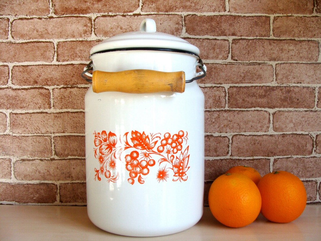 Milk Can Enamel Milk Can Water Can Milk Pail Vintage Milk Can - Etsy