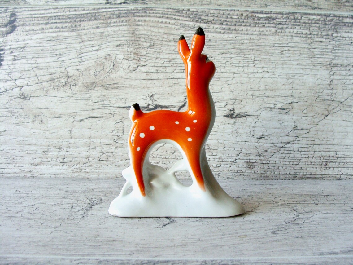 Deer Ceramic Deer Deer Figurine Pottery Deer Deer Figure USSR - Etsy