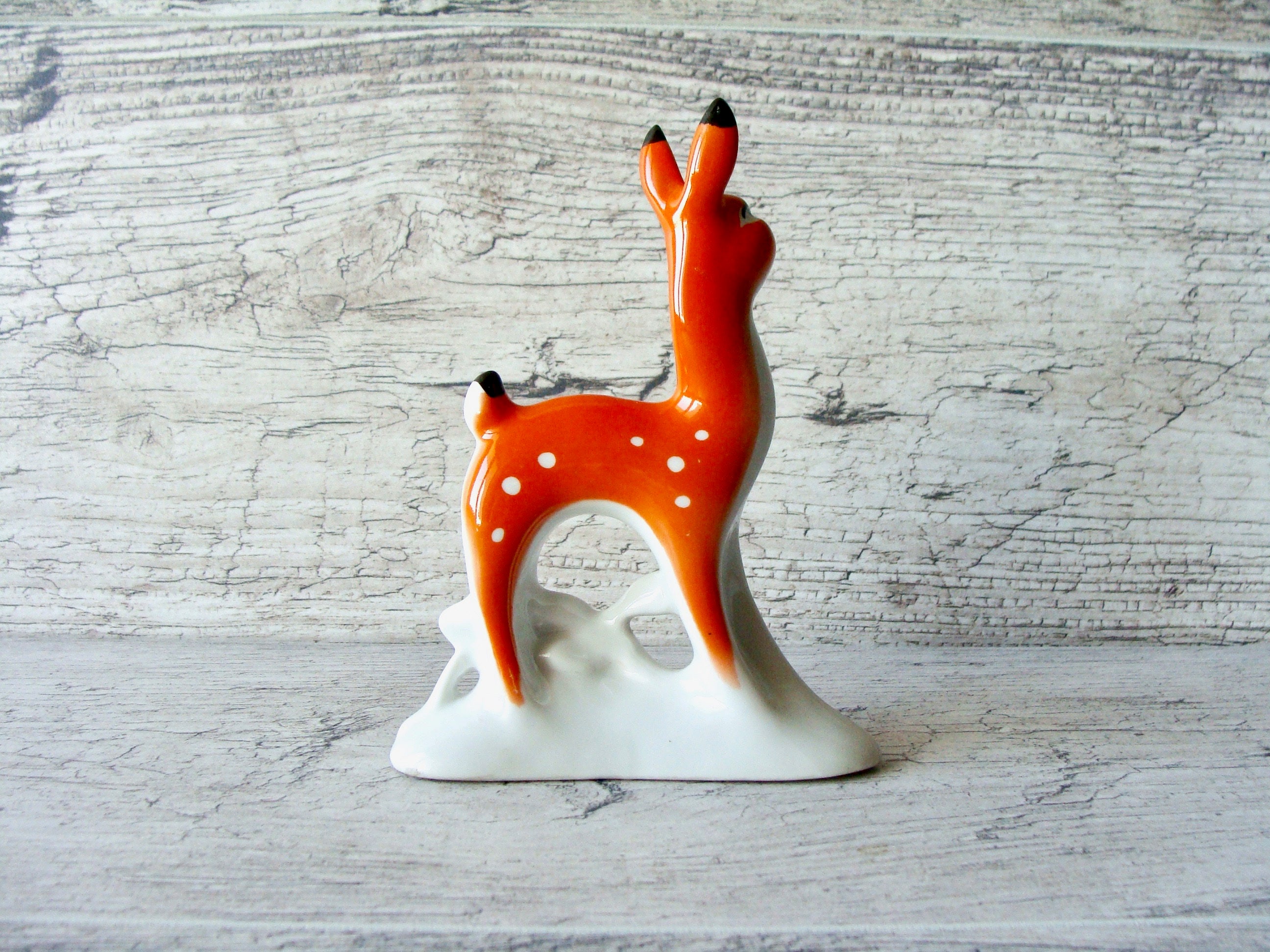 Deer Ceramic Deer Deer Figurine Pottery Deer Deer Figure USSR Figurine ...