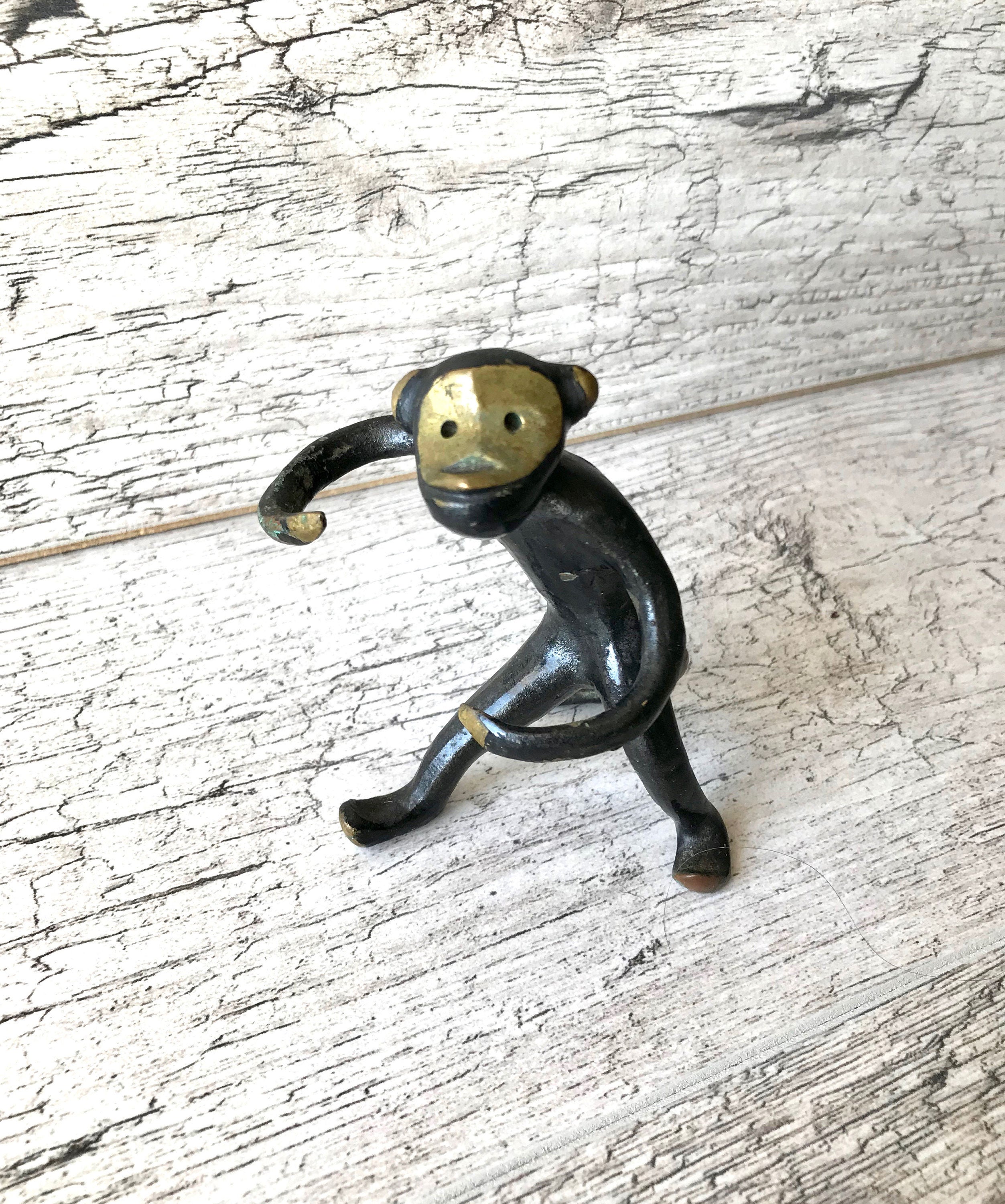 Monkey Figurine Monkey Statuette Vintage Monkey Statuette - Etsy