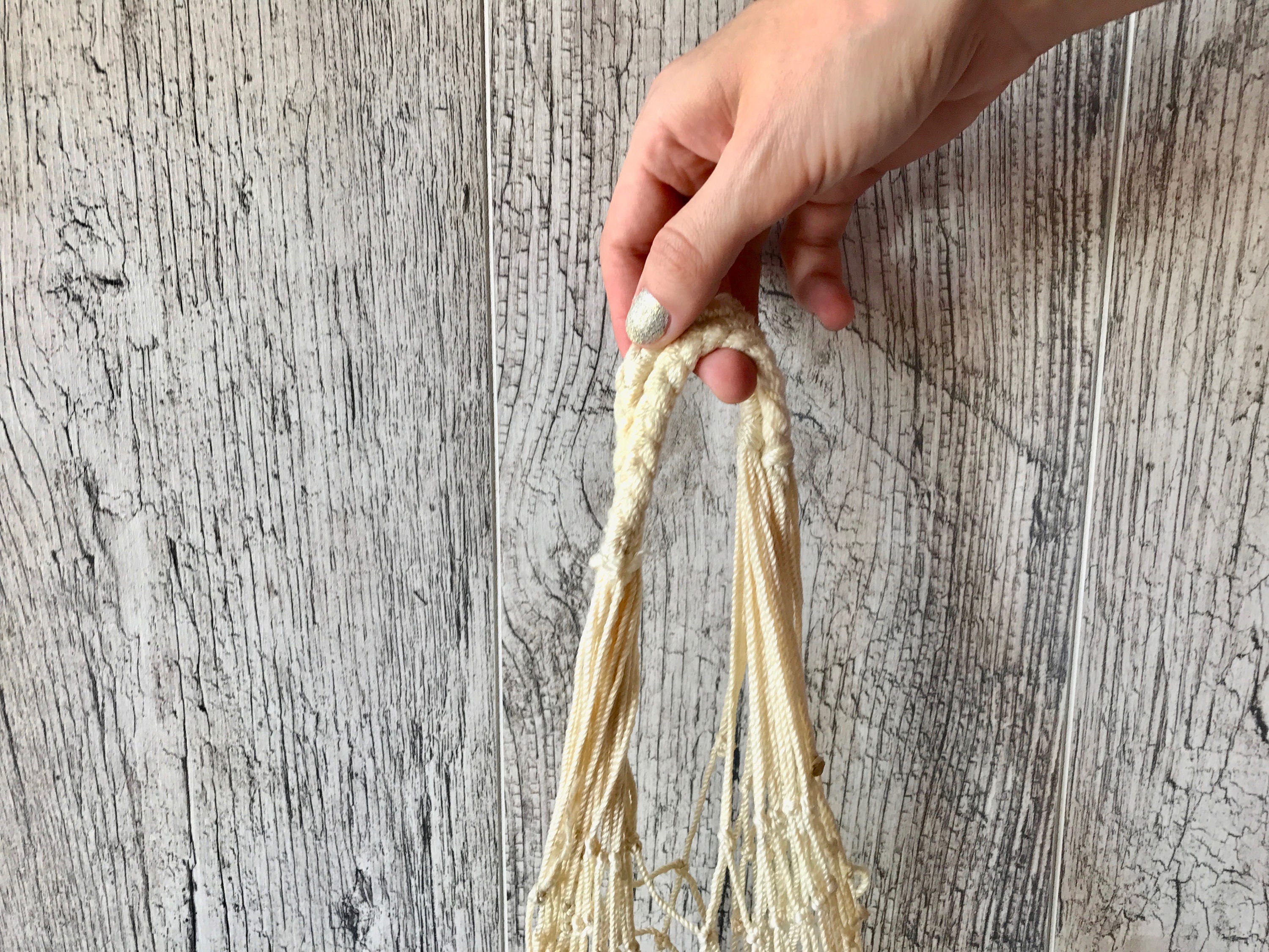 String Bag Market Bag Soviet String Bag White Vintage Shopping Rusty ...