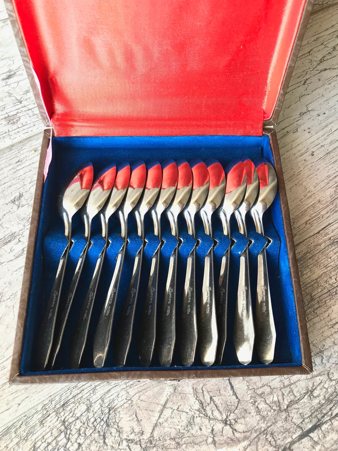 Dessert Spoons Soviet Dessert Spoons Vintage Dessert Spoons Teaspoons ...