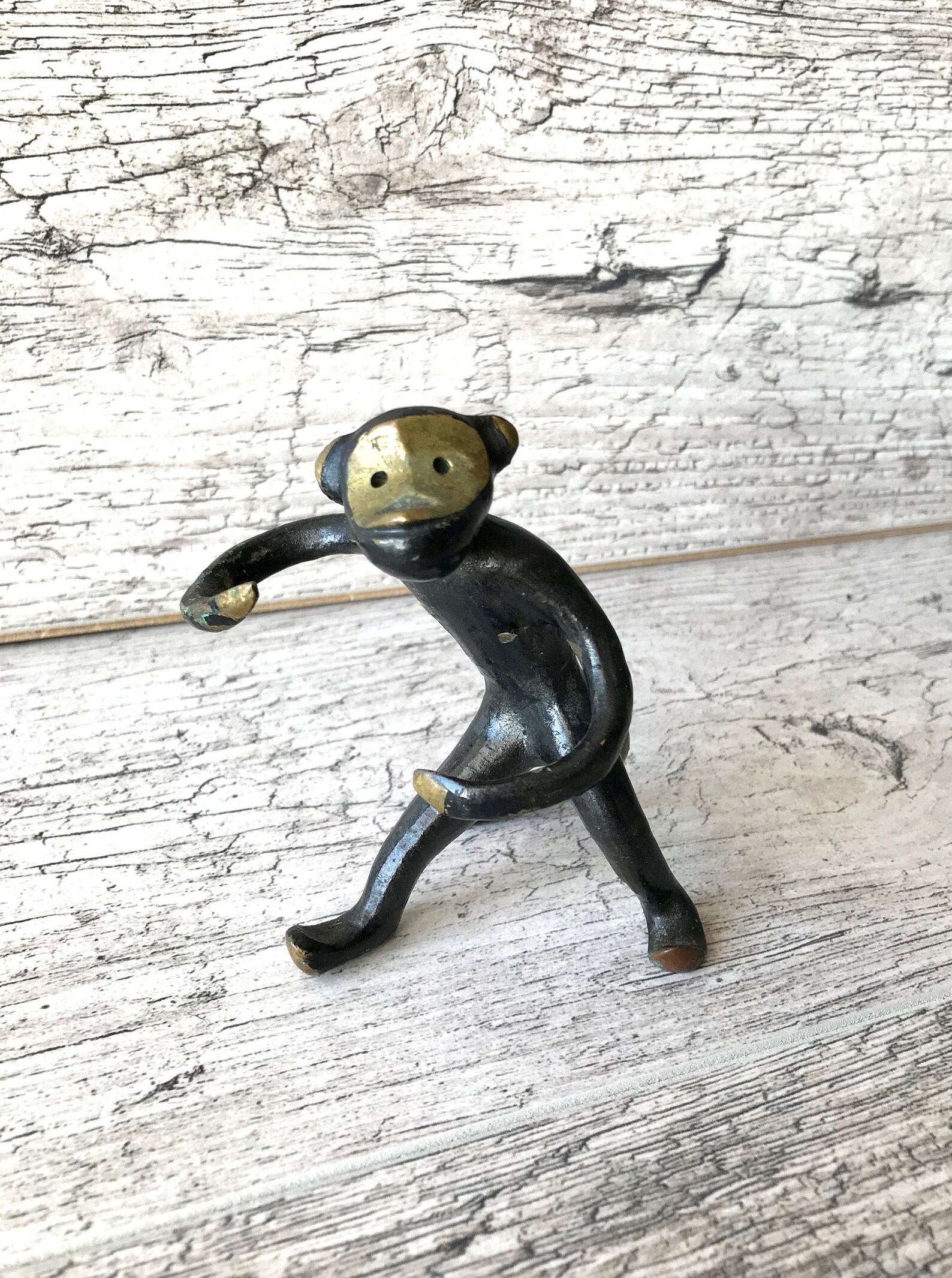 Monkey Figurine Monkey Statuette Vintage Monkey Statuette - Etsy