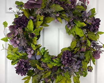 Purple Fall Wreath - Etsy