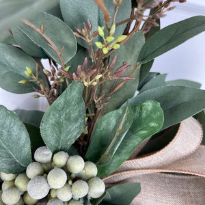 Easter Wreath for Front Door, Cross Wreath, Eucalyptus and Berry Cross Door Hanger - Etsy