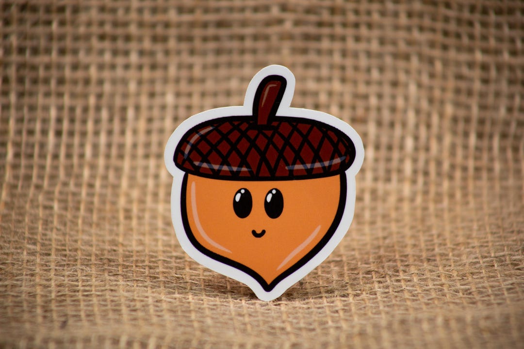 Acorn Vinyl Water Resistant Sticker - Etsy