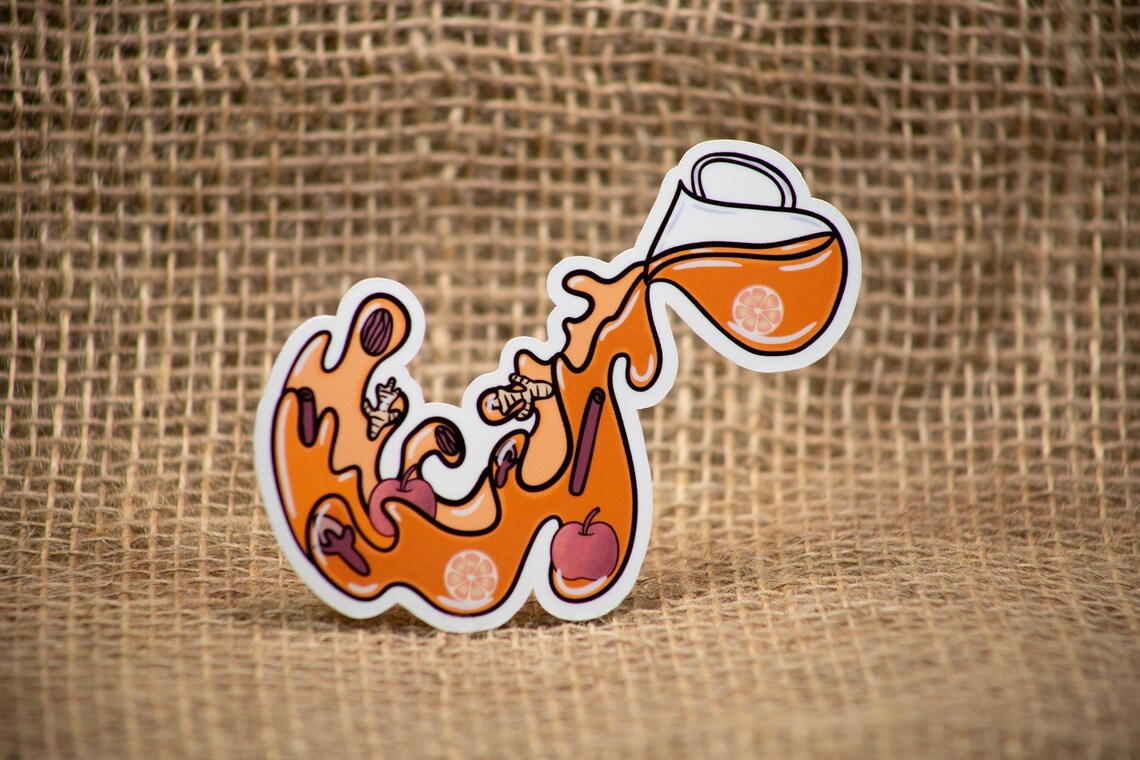 Apple Cider Vinyl Water Resistant Sticker - Etsy
