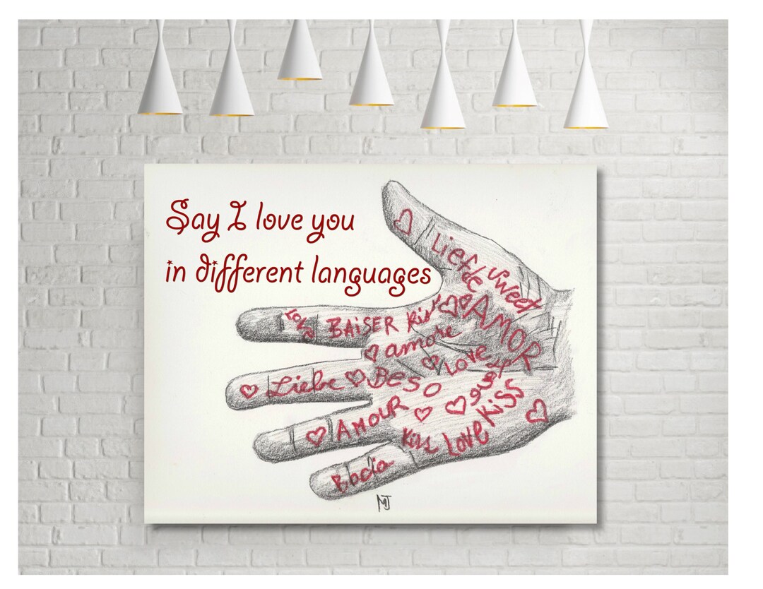 Inspirational Poster Love in Any Language - Digital Download - Etsy