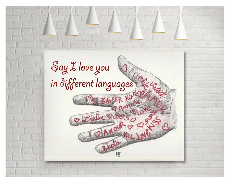 Inspirational Poster Love in Any Language - Digital Download - Etsy
