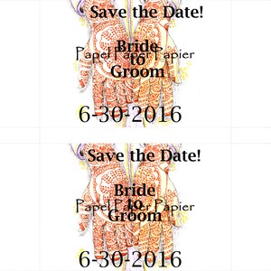 Henna Heart Nikah Wedding "save the Date" Cards Customizable ...