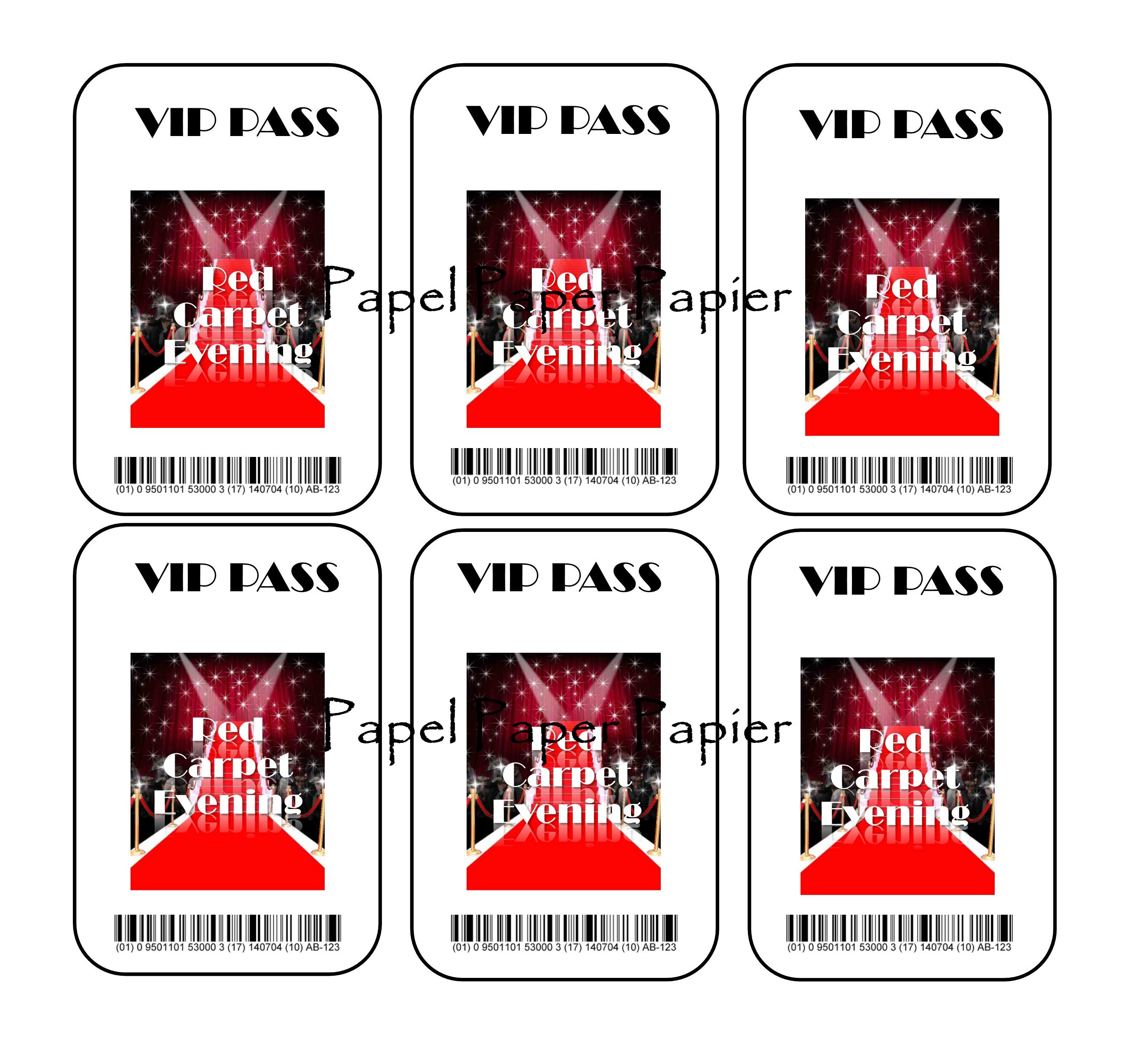 Hollywood Red Carpet Event - VIP Pass for Dance Customizable ...