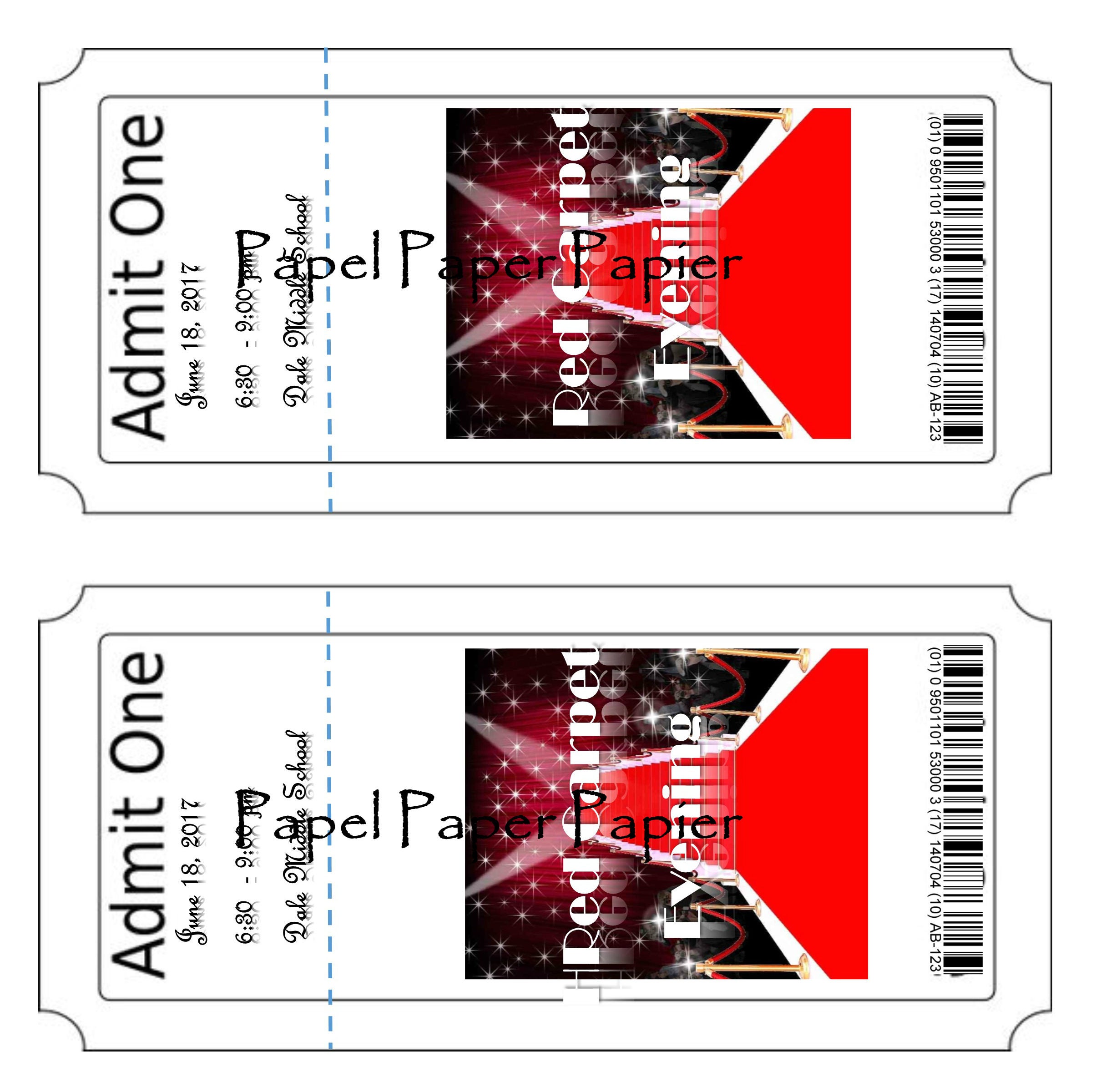 Hollywood Red Carpet Event - School Dance/prom Invitation/homecoming ...