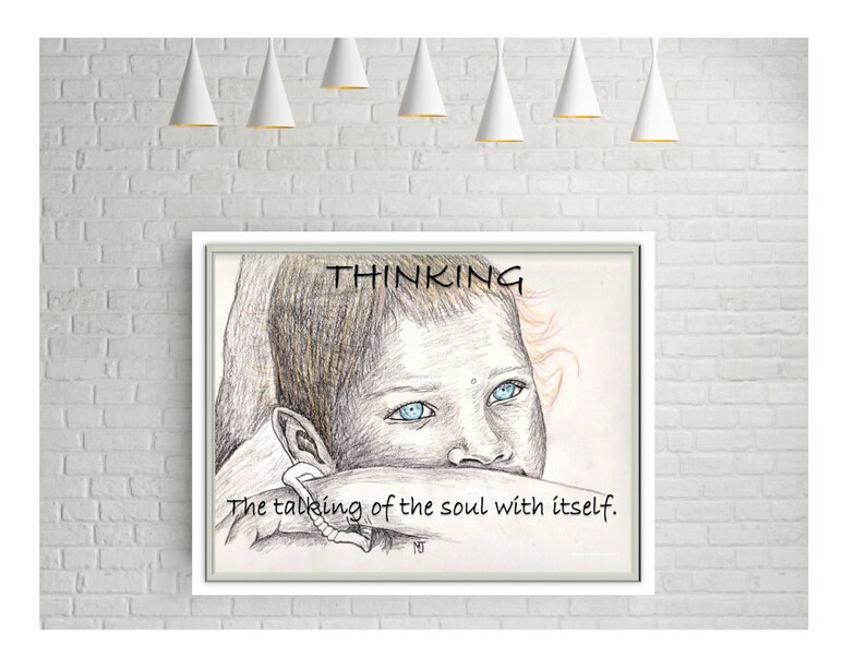 Inspirational Poster "thinking" - Digital Download - Etsy