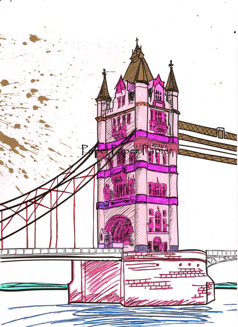 London Bridge Design - Digital Download - Etsy