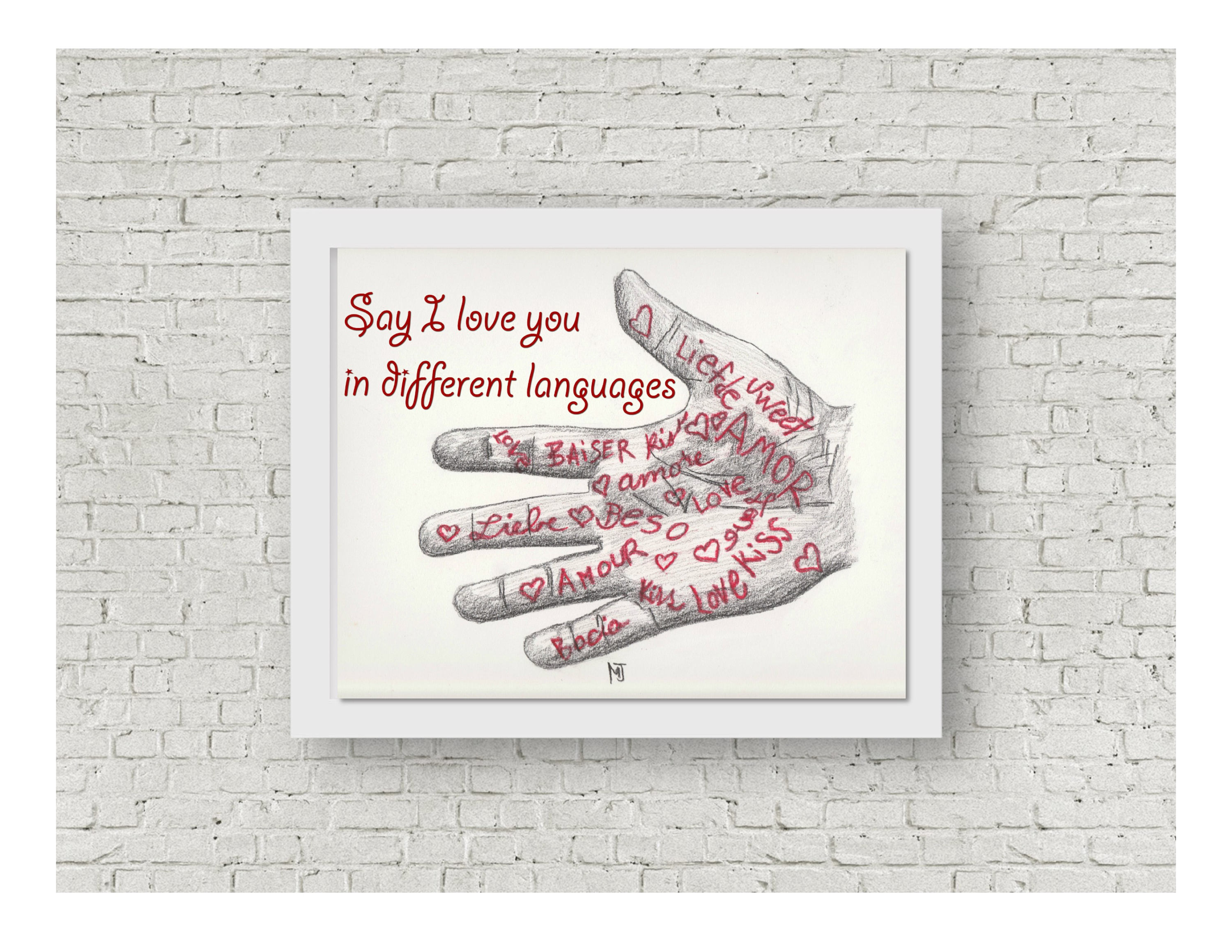 Inspirational Poster Love in Any Language - Digital Download - Etsy