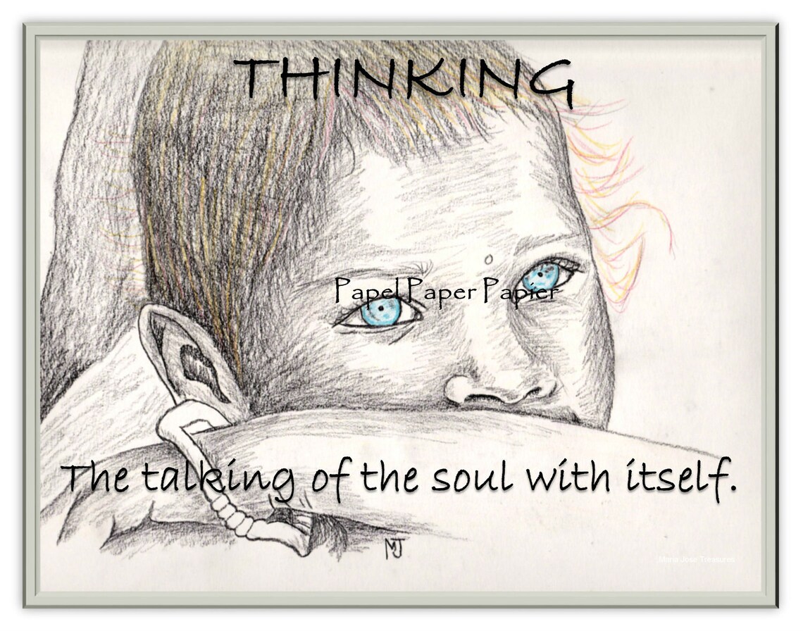 Inspirational Poster "thinking" - Digital Download - Etsy