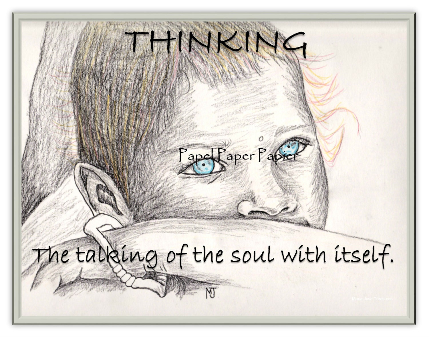 Inspirational Poster "thinking" - Digital Download - Etsy