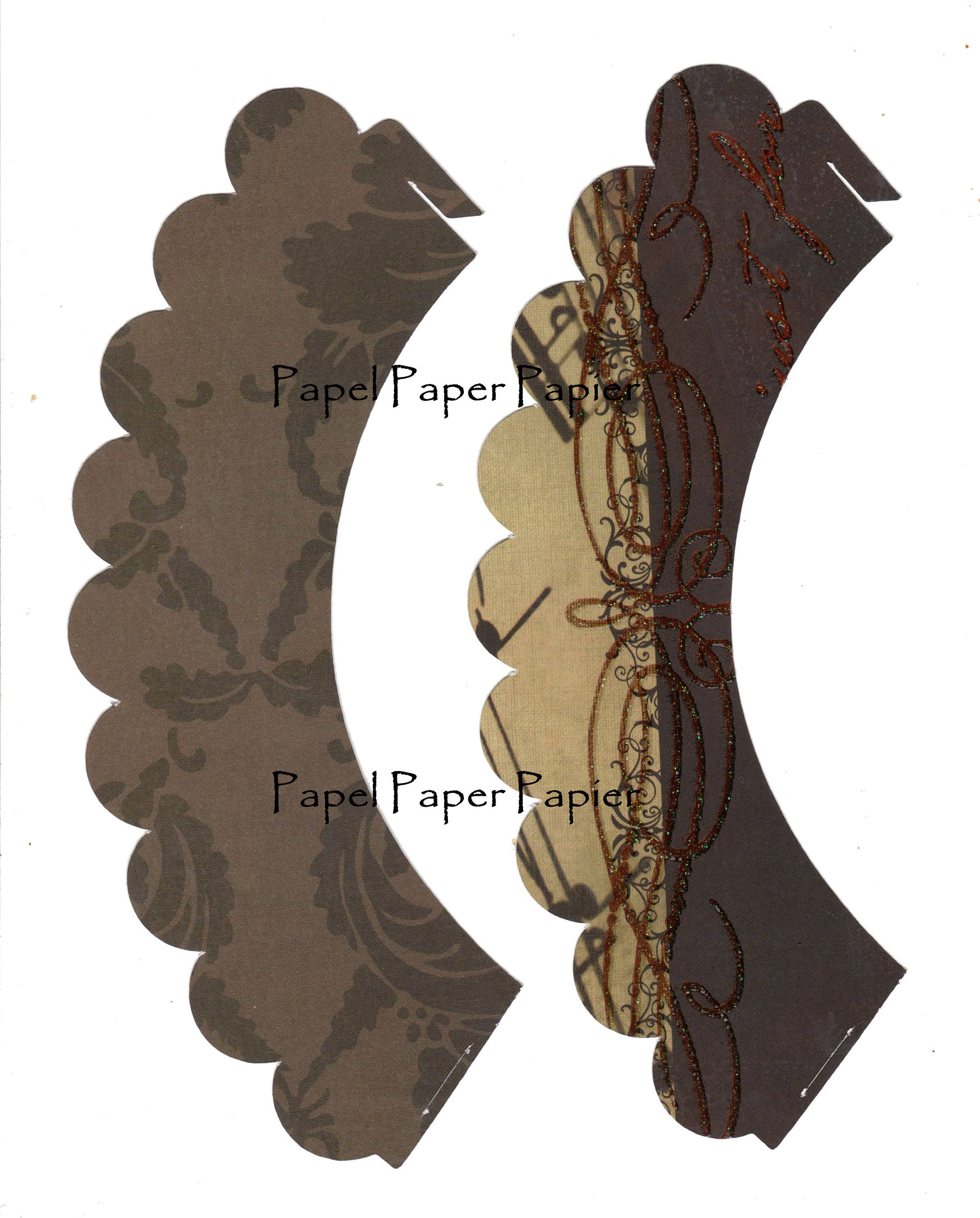 Set of Elegant Victorian Cupcake Wrappers - Digital Download - Etsy