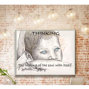 Inspirational Poster "thinking" - Digital Download - Etsy