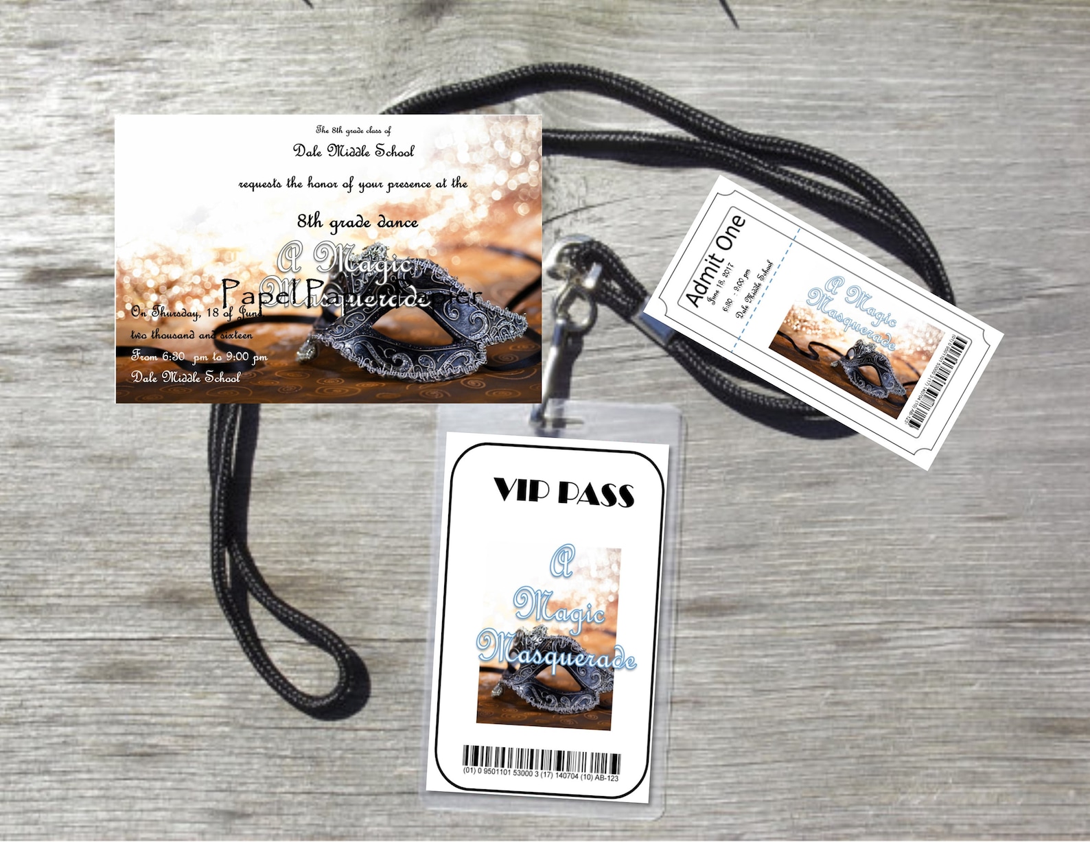 Magic Masquerade - School Dance/prom Invitation/homecoming Invitation ...