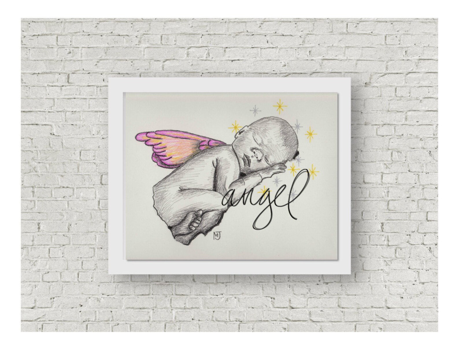 Inspirational Poster "sleeping Angel" - Digital Download - Etsy