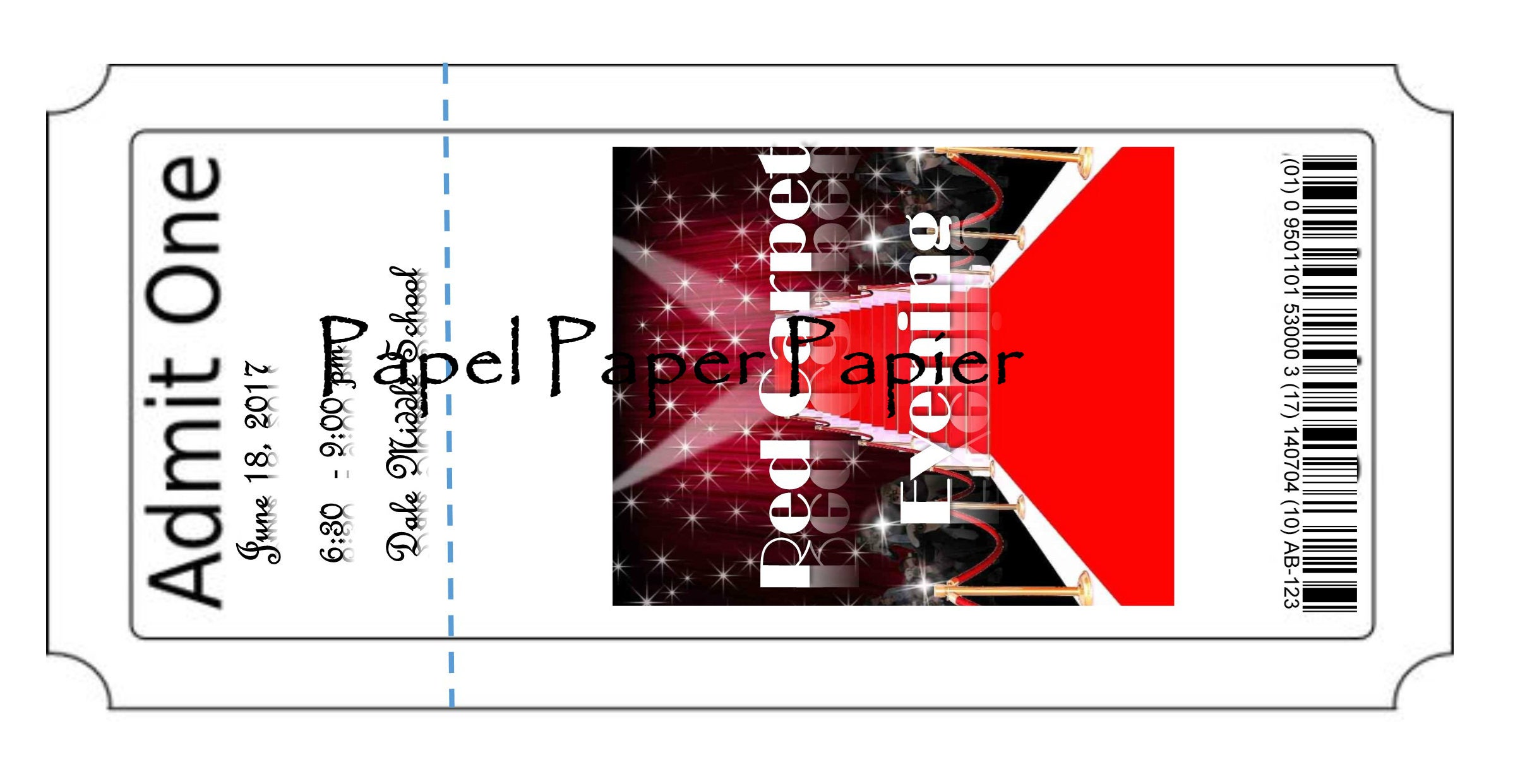 Hollywood Red Carpet Event School Dance/prom Invitation/homecoming ...