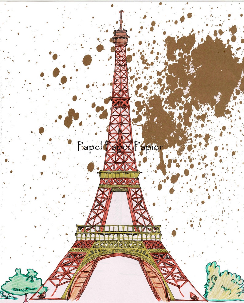 Eiffel Tower Design - Digital Download - Etsy