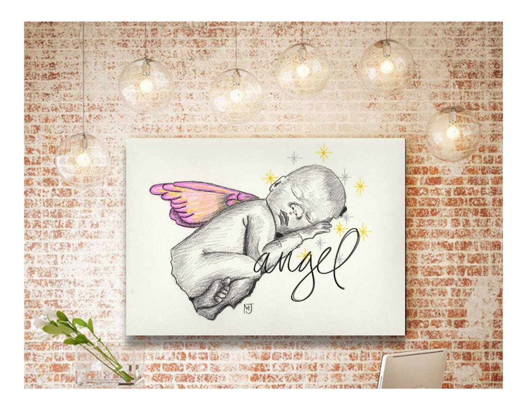 Inspirational Poster "sleeping Angel" - Digital Download - Etsy