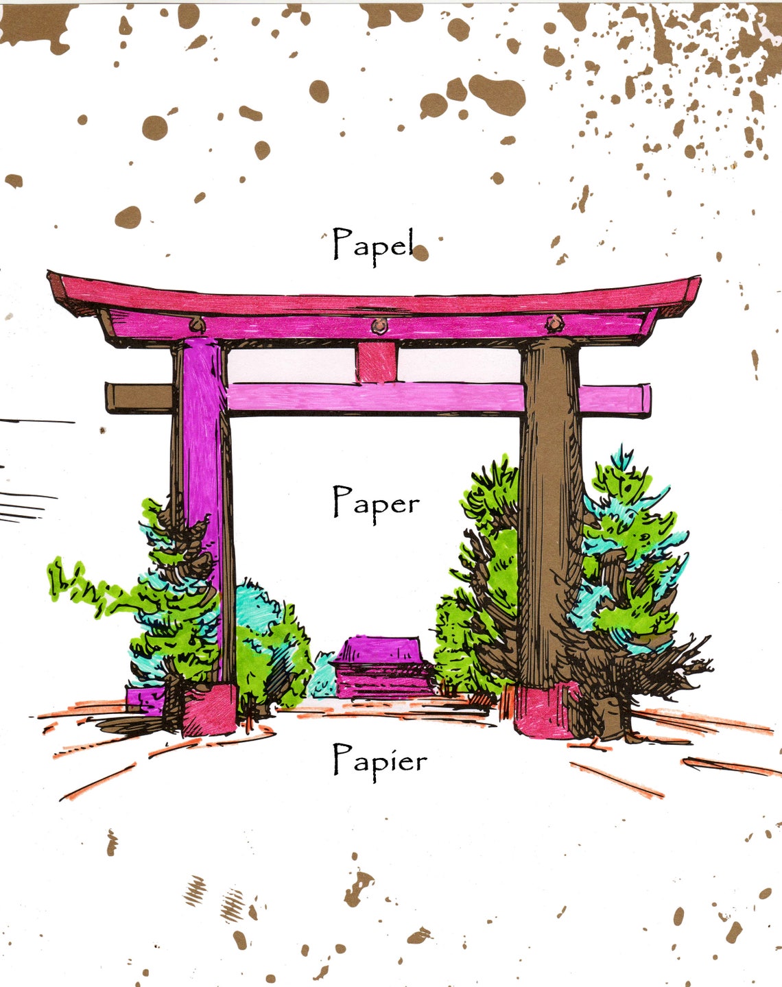 Chinese Gate Design - Digital Download - Etsy