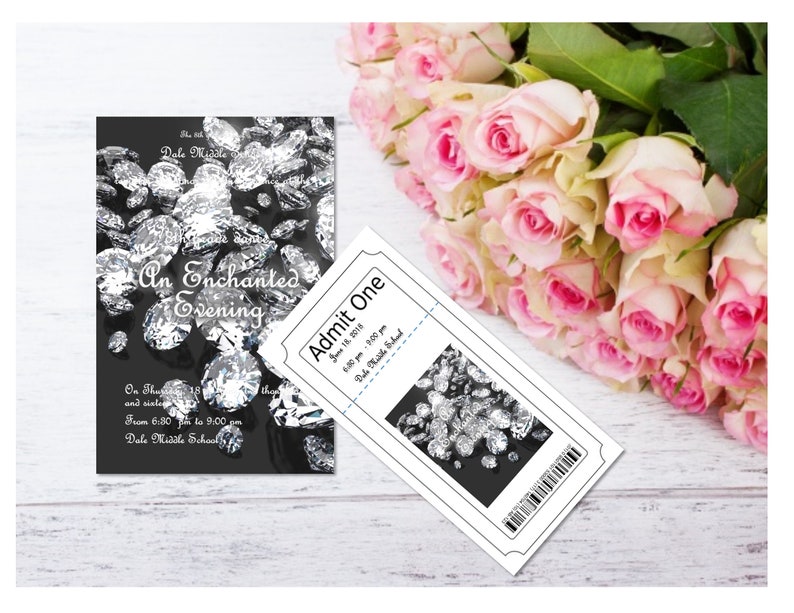 An Enchanted Evening- School Dance/prom-homecoming Invitation and ...