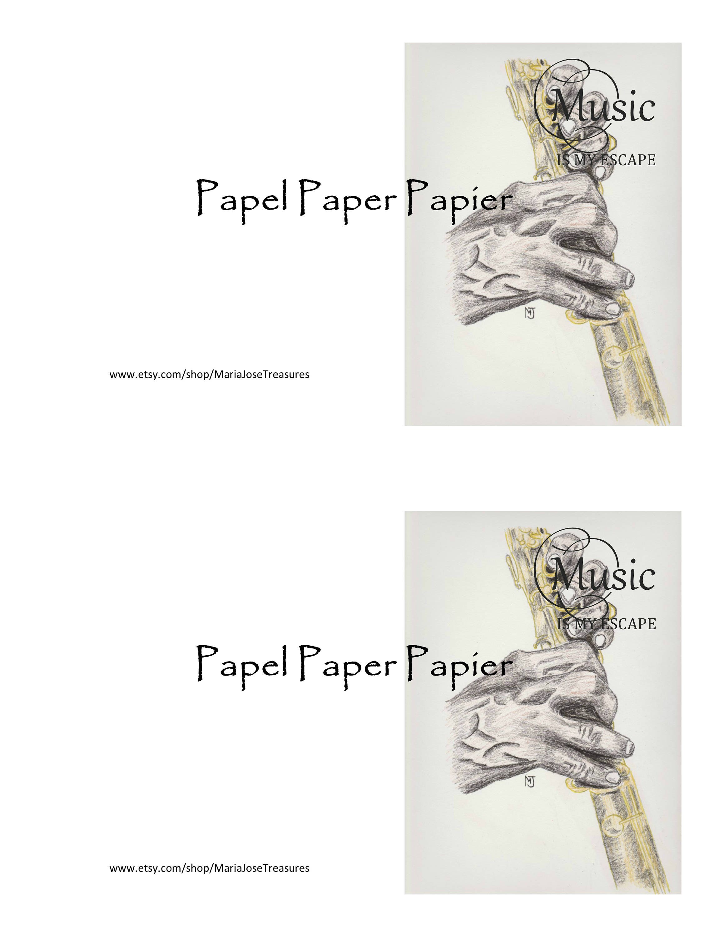 Music Card Customizable - Printable Digital Download - Etsy