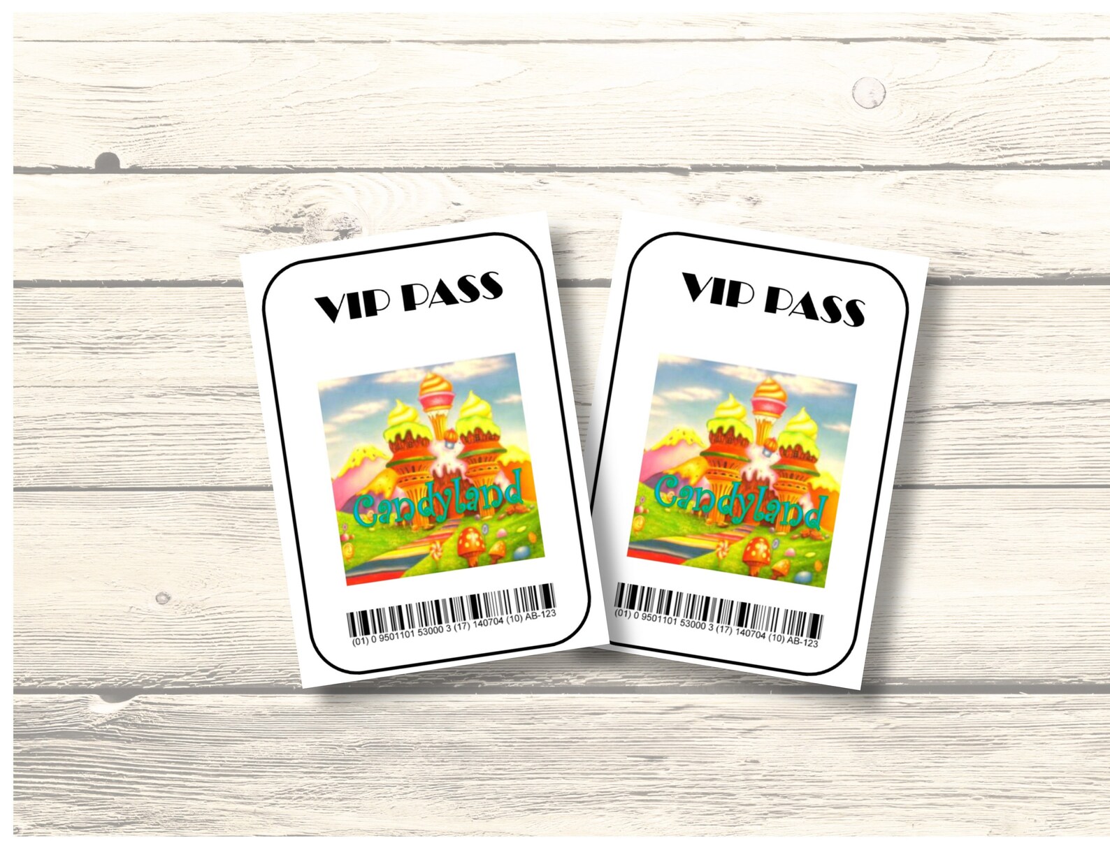Candyland - VIP Pass for Dance Customizable - Printable Digital ...