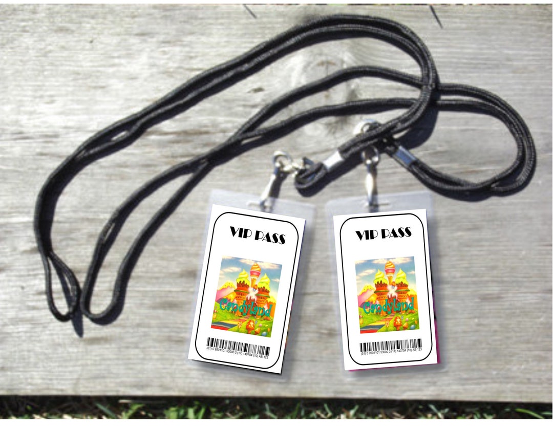 Candyland - VIP Pass for Dance Customizable - Printable Digital ...
