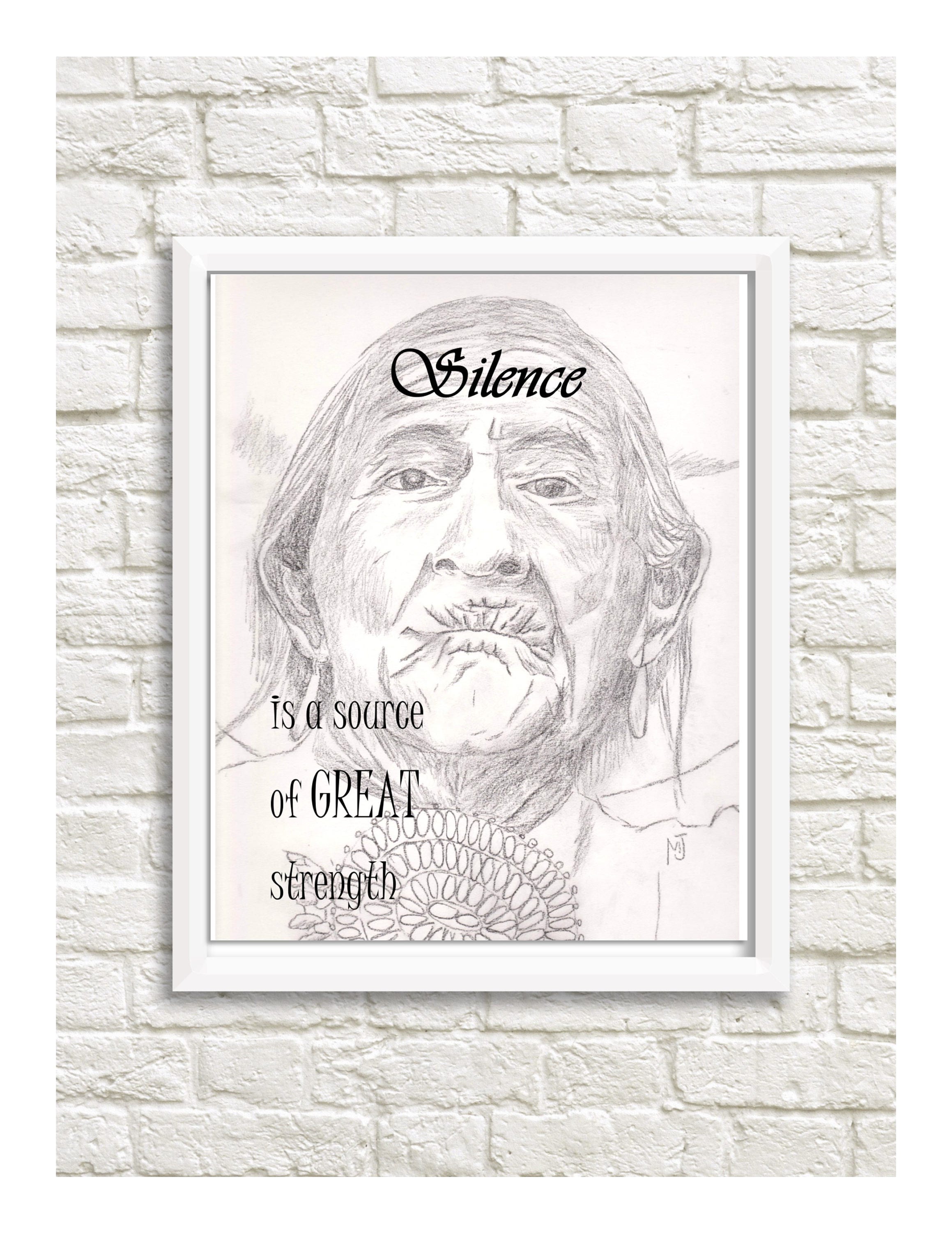 Inspirational Poster "silence...." - Digital Download - Etsy