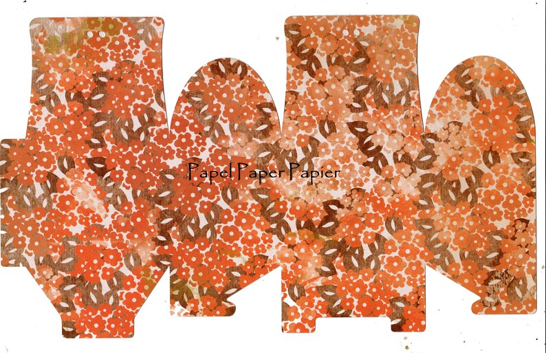 Set of Fancy Milk Carton Gift Boxes - "garden Tea" - Digital Download ...