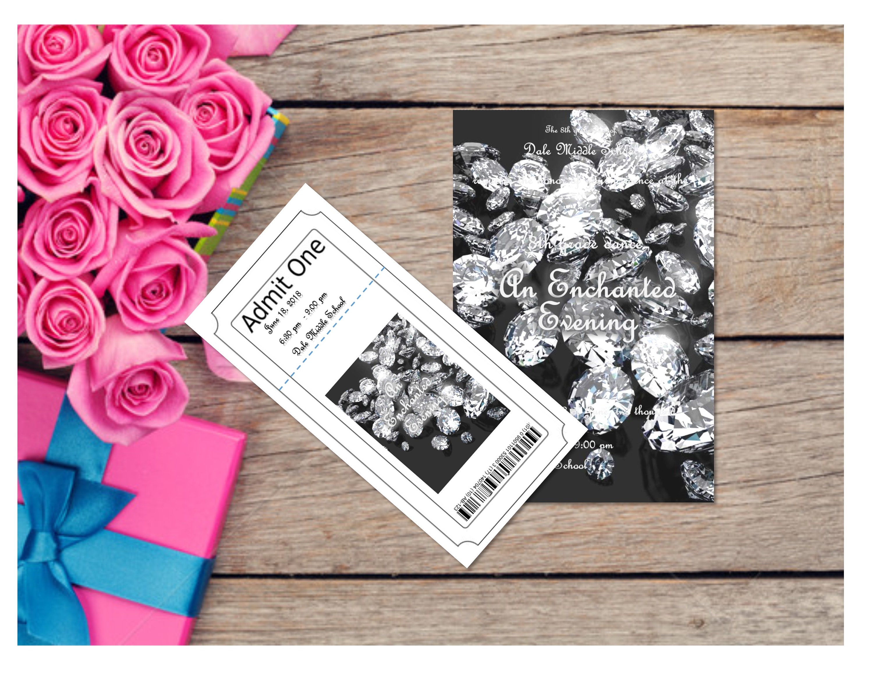 An Enchanted Evening- School Dance/prom-homecoming Invitation and ...