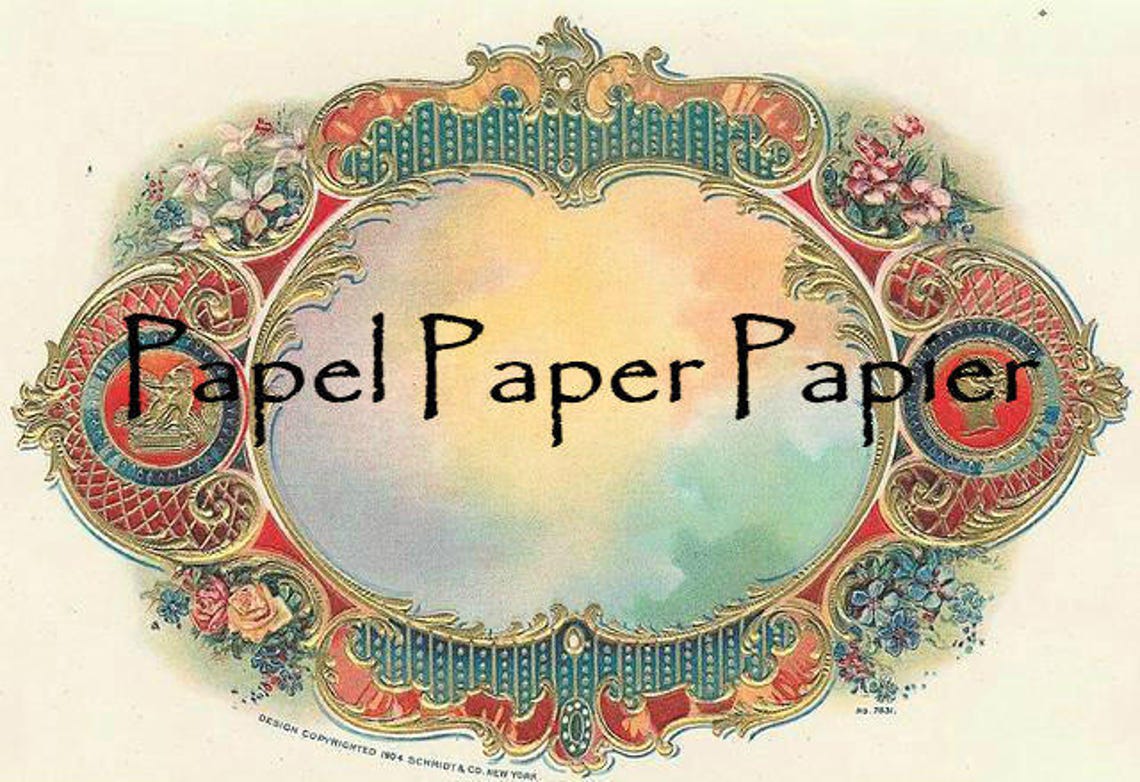 Vintage Blank Oval Labels - Digital Download - Etsy