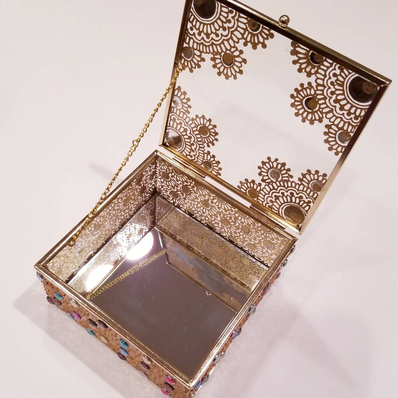 Glass Gift Box, Wooden Keepsake Box, Christmas Gift Box, Wedding Gift ...