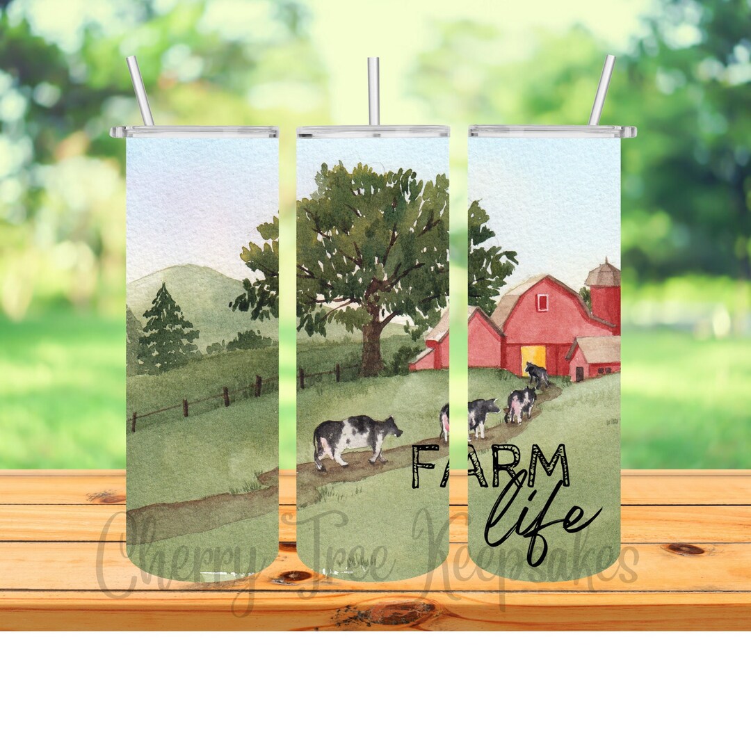 Farm Life Sublimation Tumbler PNG, Farm Life Tumbler Wrap, Gift for ...