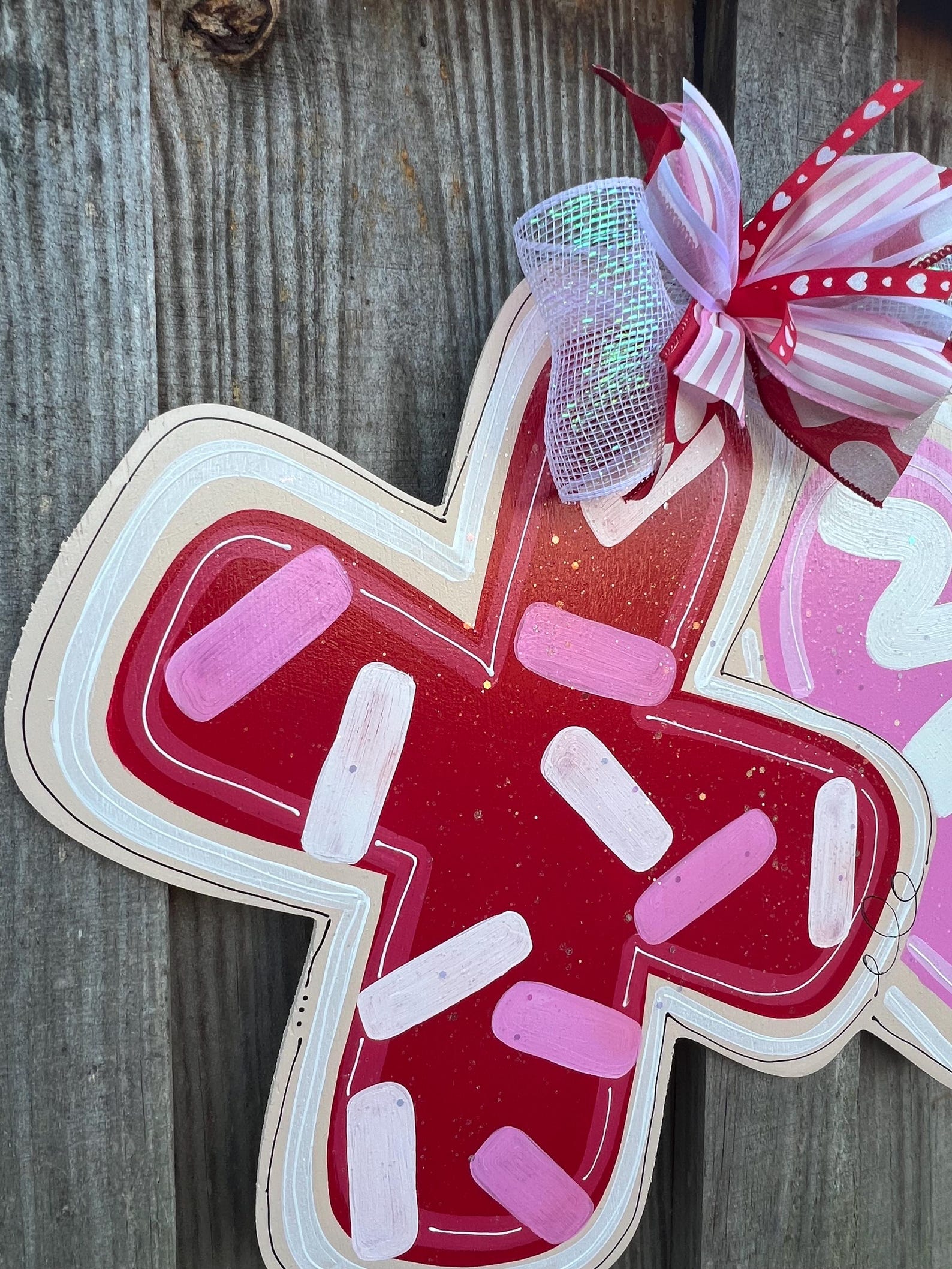 Valentine Cookie Door Hanger, XO Door Hanger, Door Hanger - Etsy