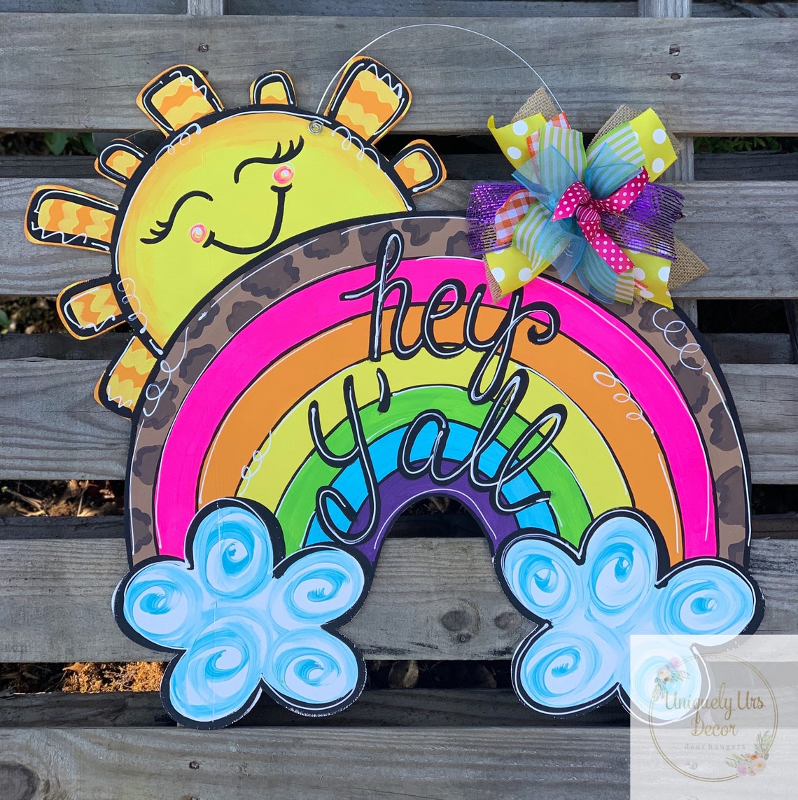 Summer Rainbow Door Hanger - Etsy