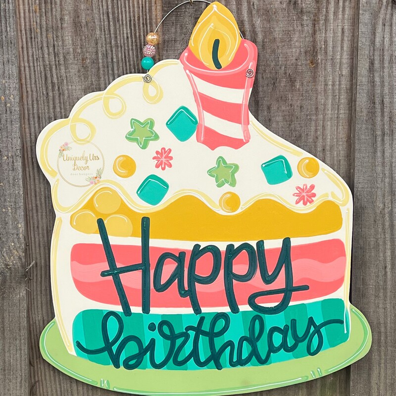 Happy Birthday Door Sign - Etsy