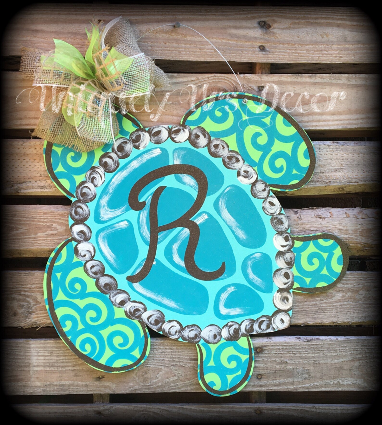 Turtle Door Hanger Sea Turtle Door Hanger Beach Door - Etsy