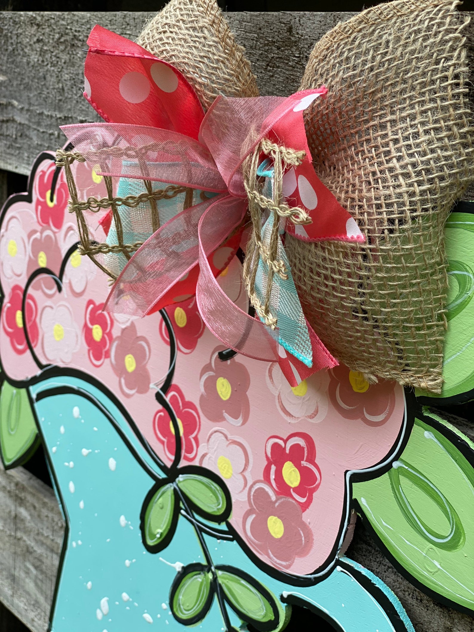 Spring Watercan Door Hanger, Spring Door Hanger, Door Hanger, Farmhouse ...