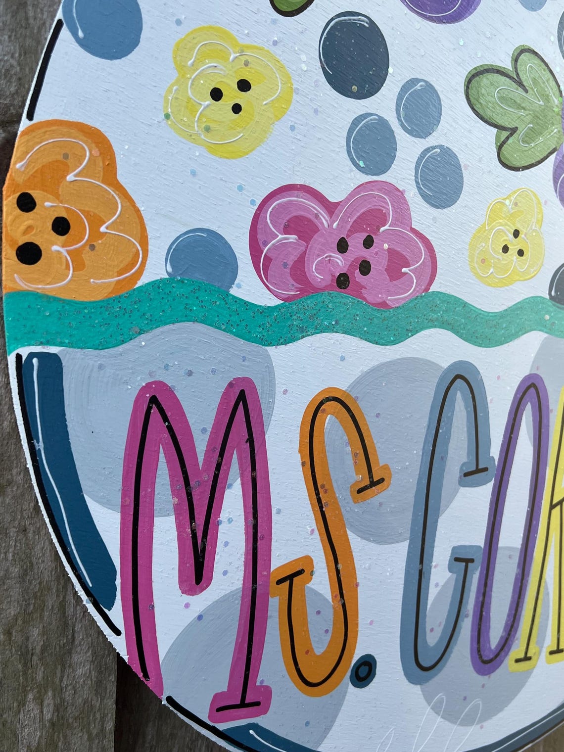 Teacher Door Hanger, Floral Door Hanger, School Counselor Door Hanger ...