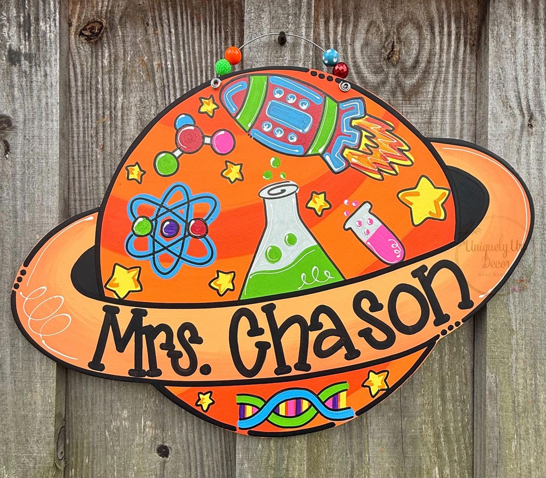 Science Classroom Door Hanger, Science Teacher Door Hanger, Door Hanger ...
