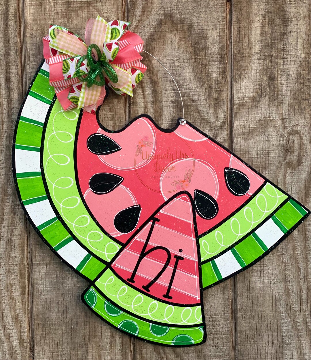 Watermelon Door Hanger Summer Door Hanger Door Hanger Etsy